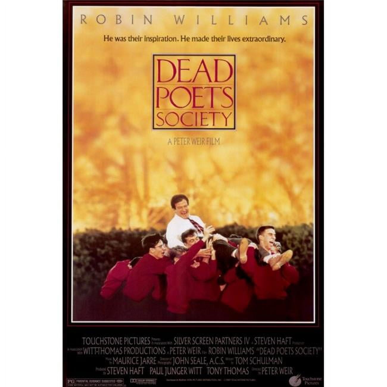 Pop Culture Graphics MOVCF1325 Dead Poets Society Movie Poster Print ...