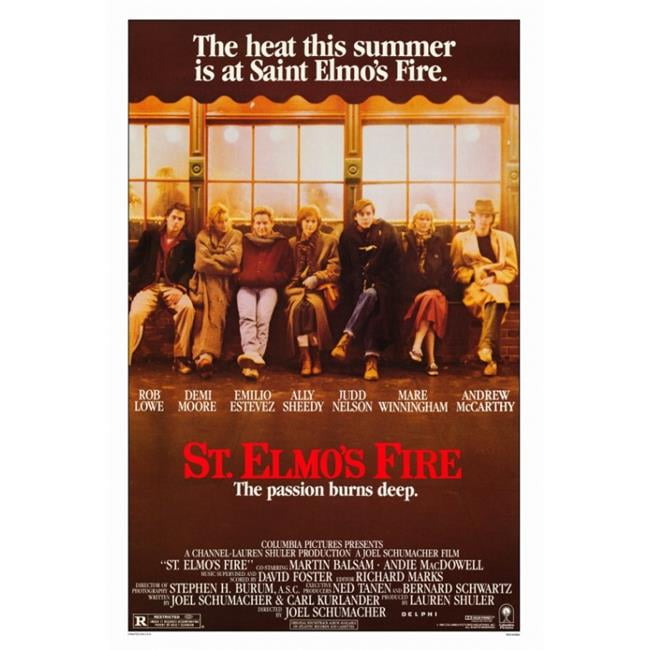Pop Culture Graphics MOVCF3162 St. Elmos Fire Movie Poster Print, 27 x ...