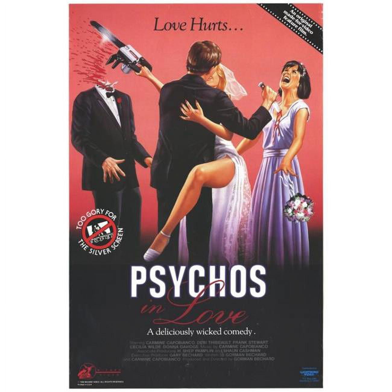 Pop Culture Graphics MOVCF5043 Psychos in Love Movie Poster, 11 x 17 ...