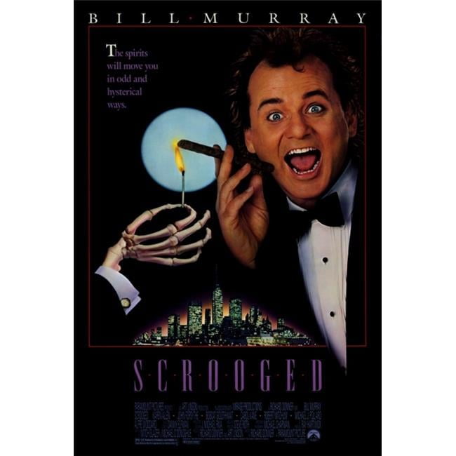 Pop Culture Graphics MOVCF5311 Scrooged Movie Poster Print, 27 x 40 ...