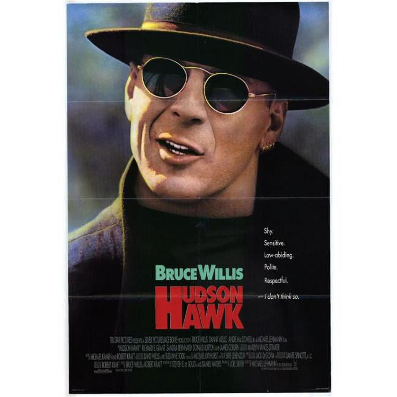 Pop Culture Graphics MOVCH9602 Hudson Hawk Movie Poster Print, 27 x 40 ...