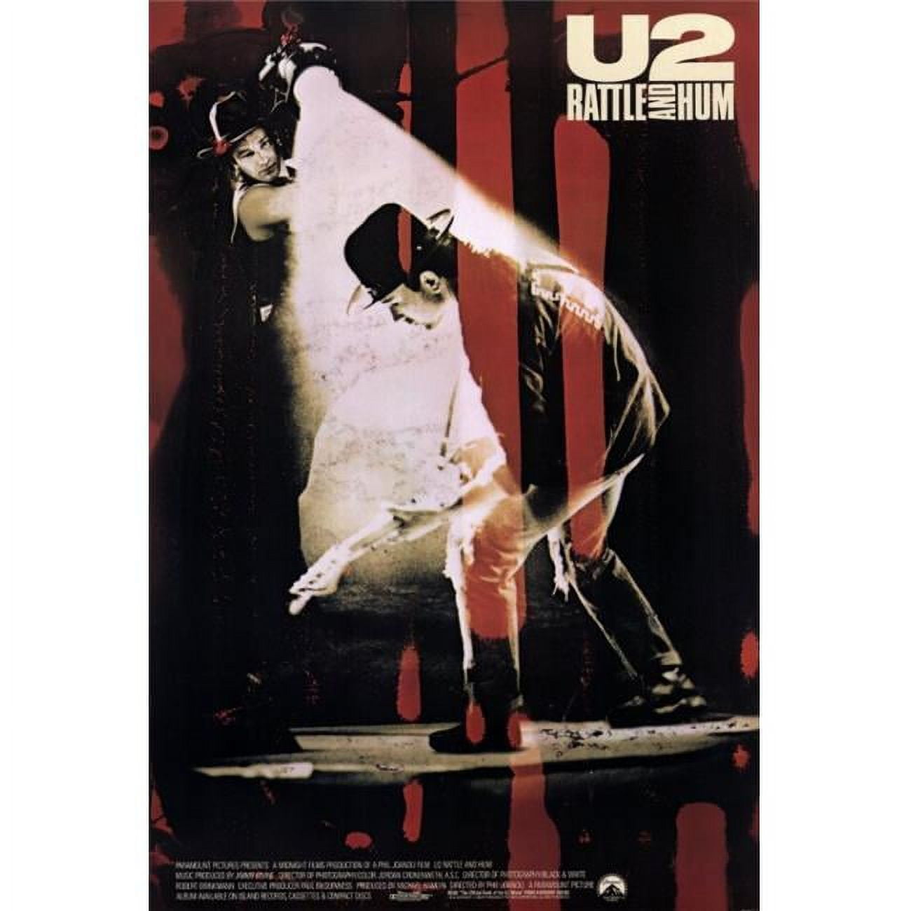 Pop Culture Graphics MOVED8889 U2 Rattle & Hum Movie Poster, 11 x 17 ...
