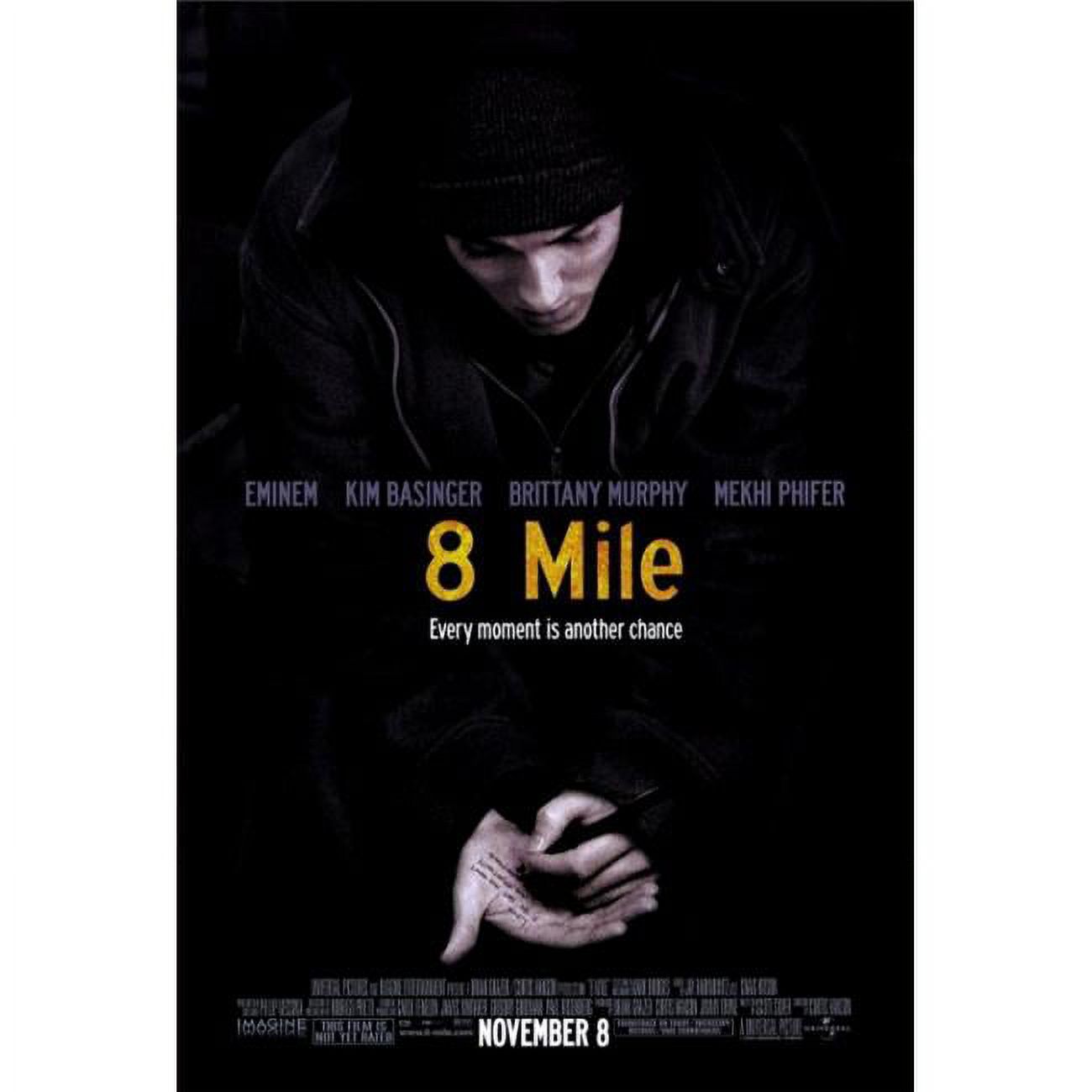 Pop Culture Graphics MOVEF8392 8 Mile Movie Poster Print, 27 x 40 ...