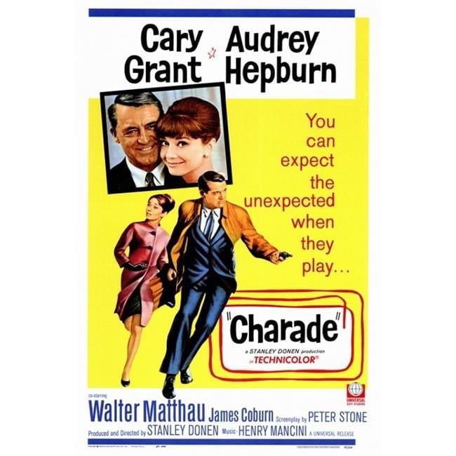 Pop Culture Graphics MOVGF4183 Charade Movie Poster Print, 27 x 40 ...