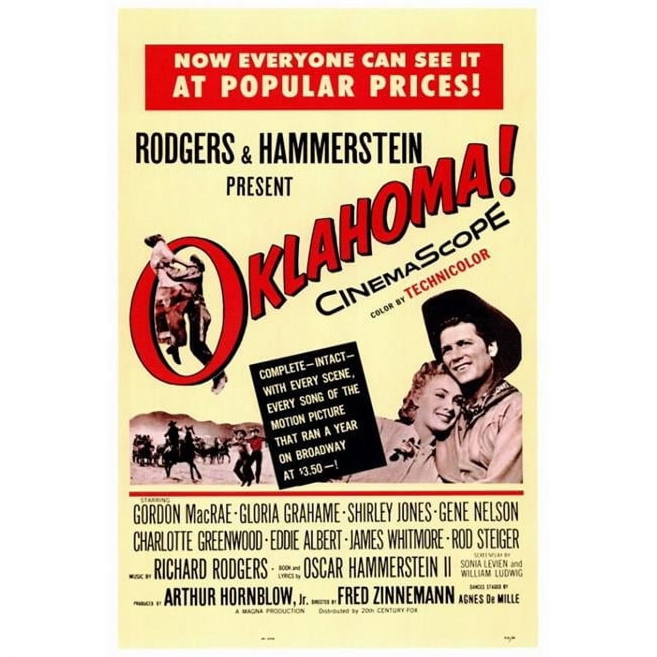 Pop Culture Graphics MOVGF7186 Oklahoma Movie Poster Print, 27 x 40 ...