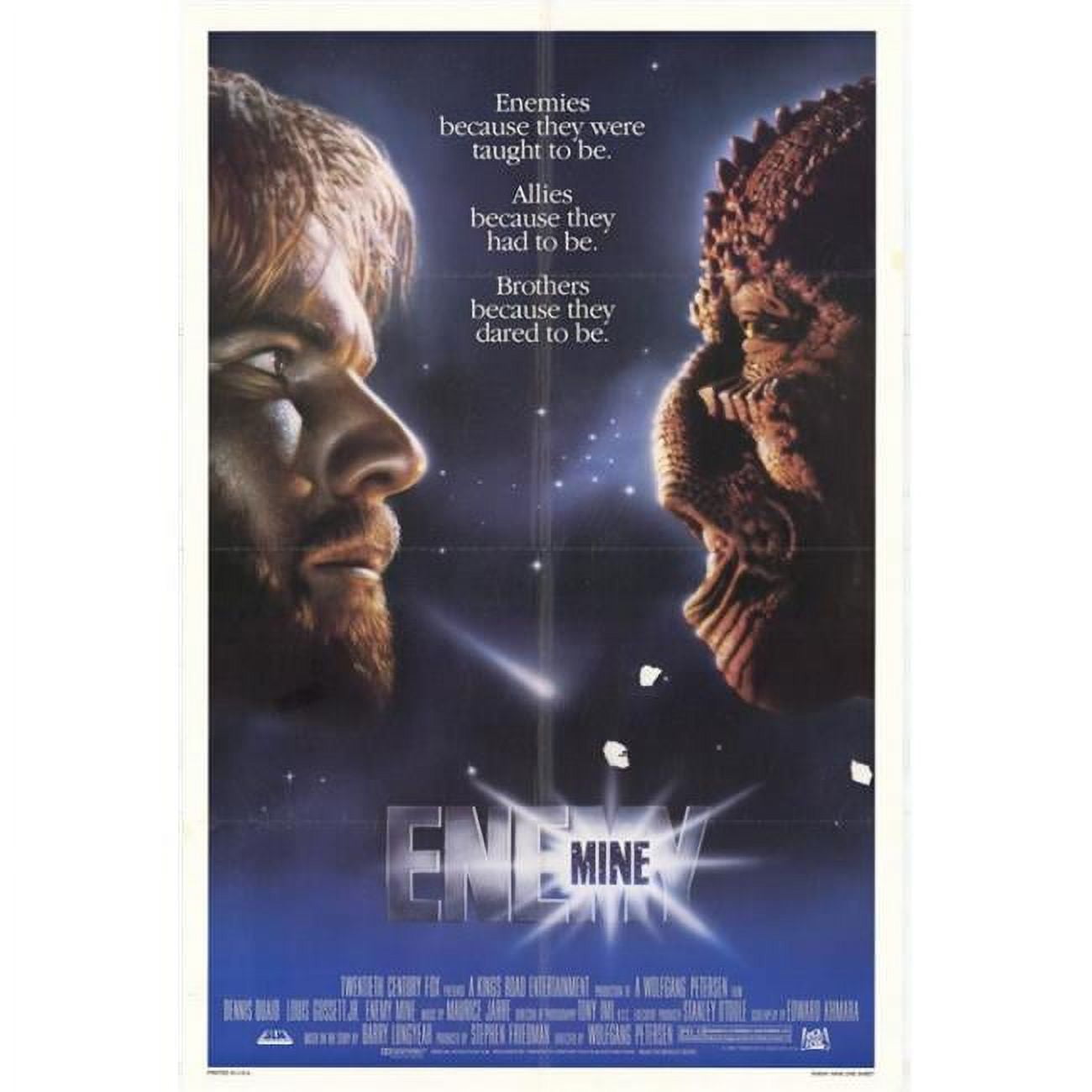 Pop Culture Graphics MOVGH9248 Enemy Mine Movie Poster Print, 27 x 40 ...