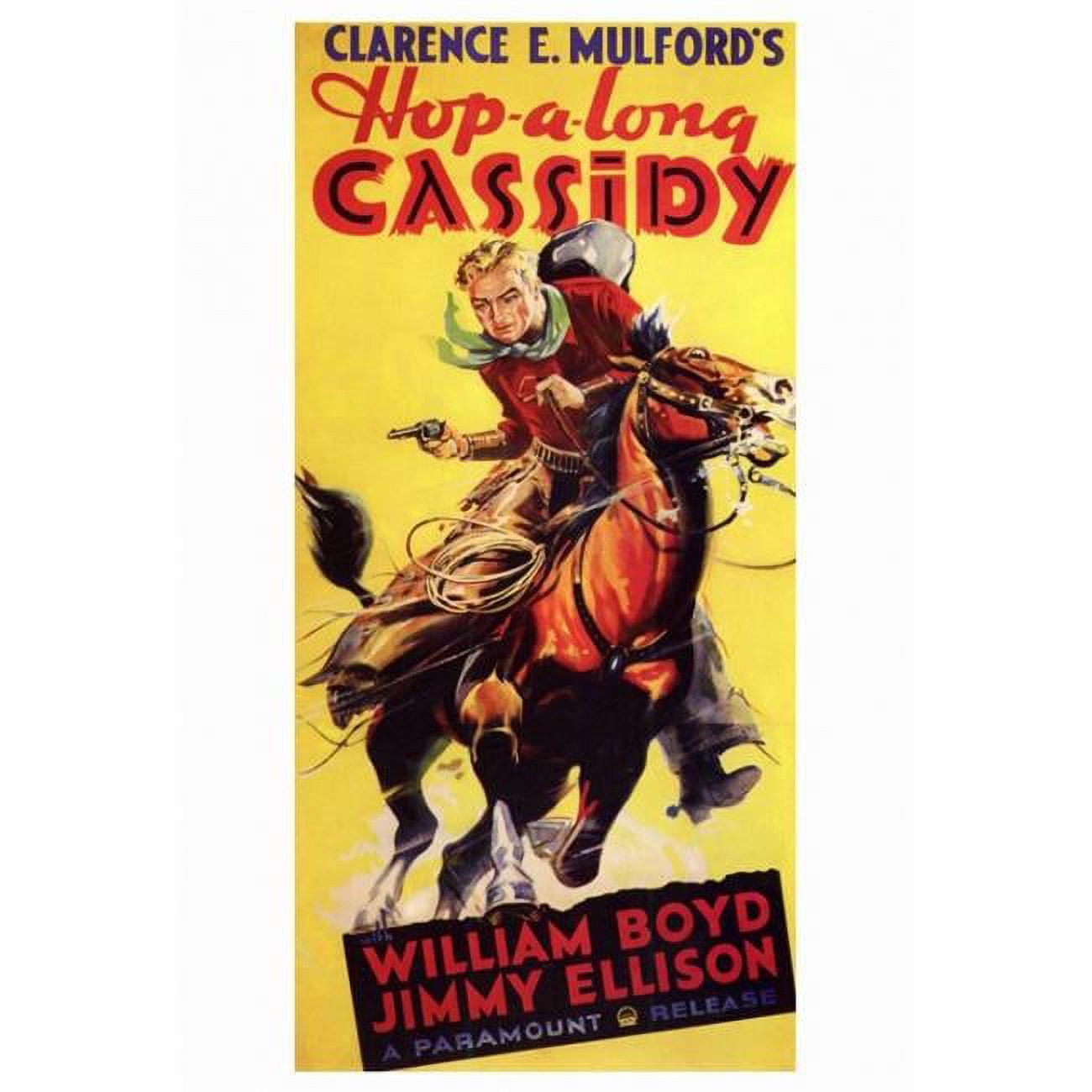 Pop Culture Graphics MOVIF3297 Hopalong Cassidy Movie Poster Print, 27 ...