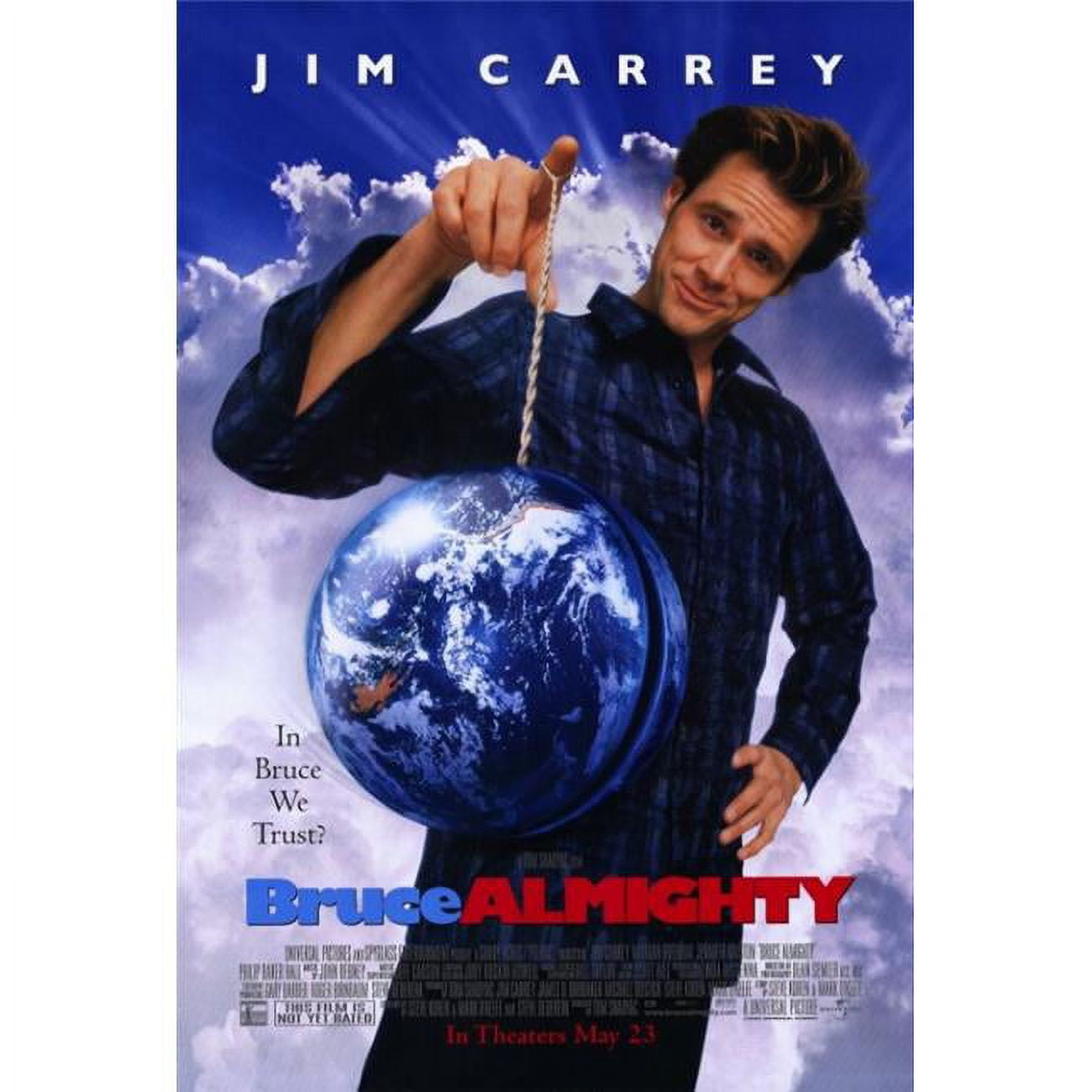 Pop Culture Graphics MOVIF4412 Bruce Almighty Movie Poster Print, 27 x ...