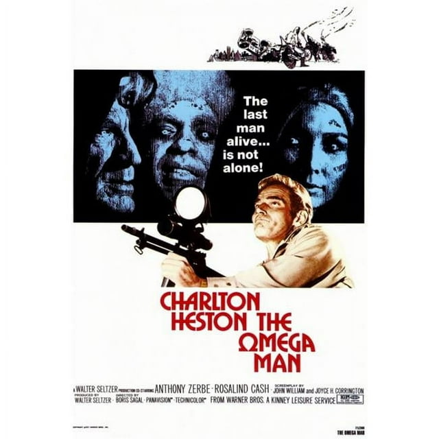 Pop Culture Graphics MOVIF8184 Omega Man Movie Poster Print, 27 x 40 ...