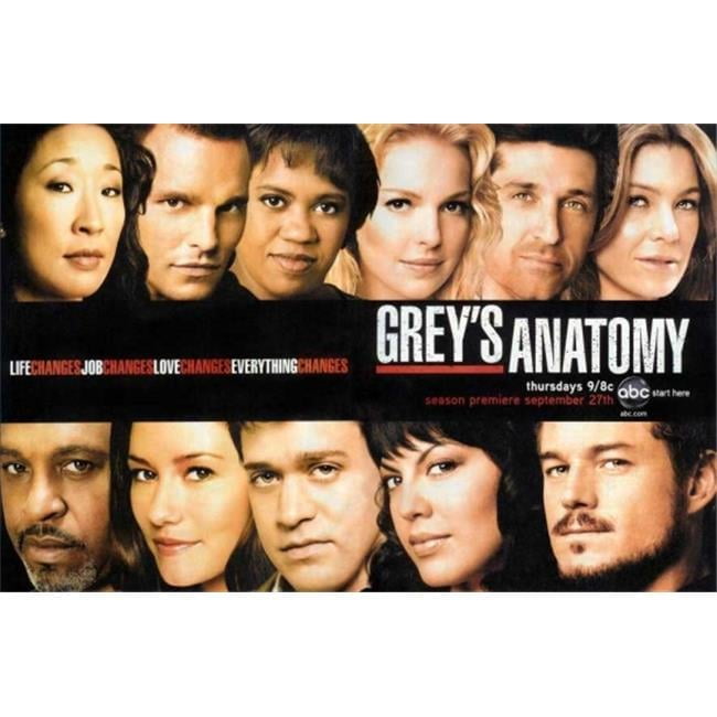 Pop Culture Graphics MOVIJ1005 Greys Anatomy Movie Poster, 11 x 17 ...