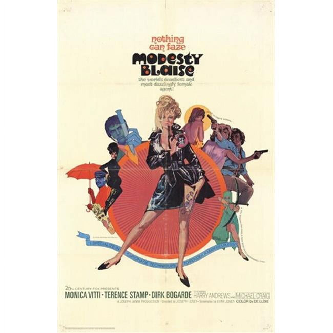Pop Culture Graphics Modesty Blaise Movie Poster, 11 x 17 - Walmart.com