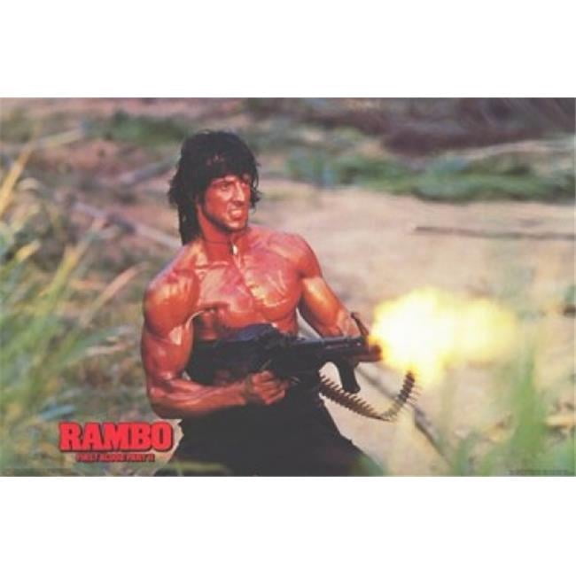Pop Culture Graphics Rambo First Blood Part 2 Movie Poster - Walmart.com