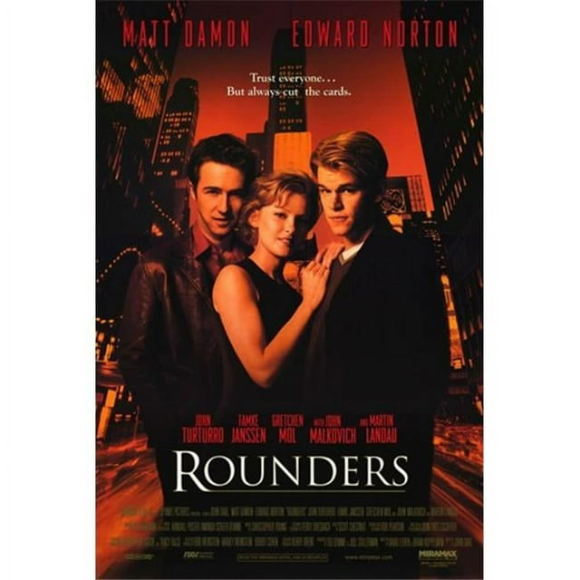 Pop Culture Graphics Rounders Movie Poster - 11 x 17 - Walmart.com