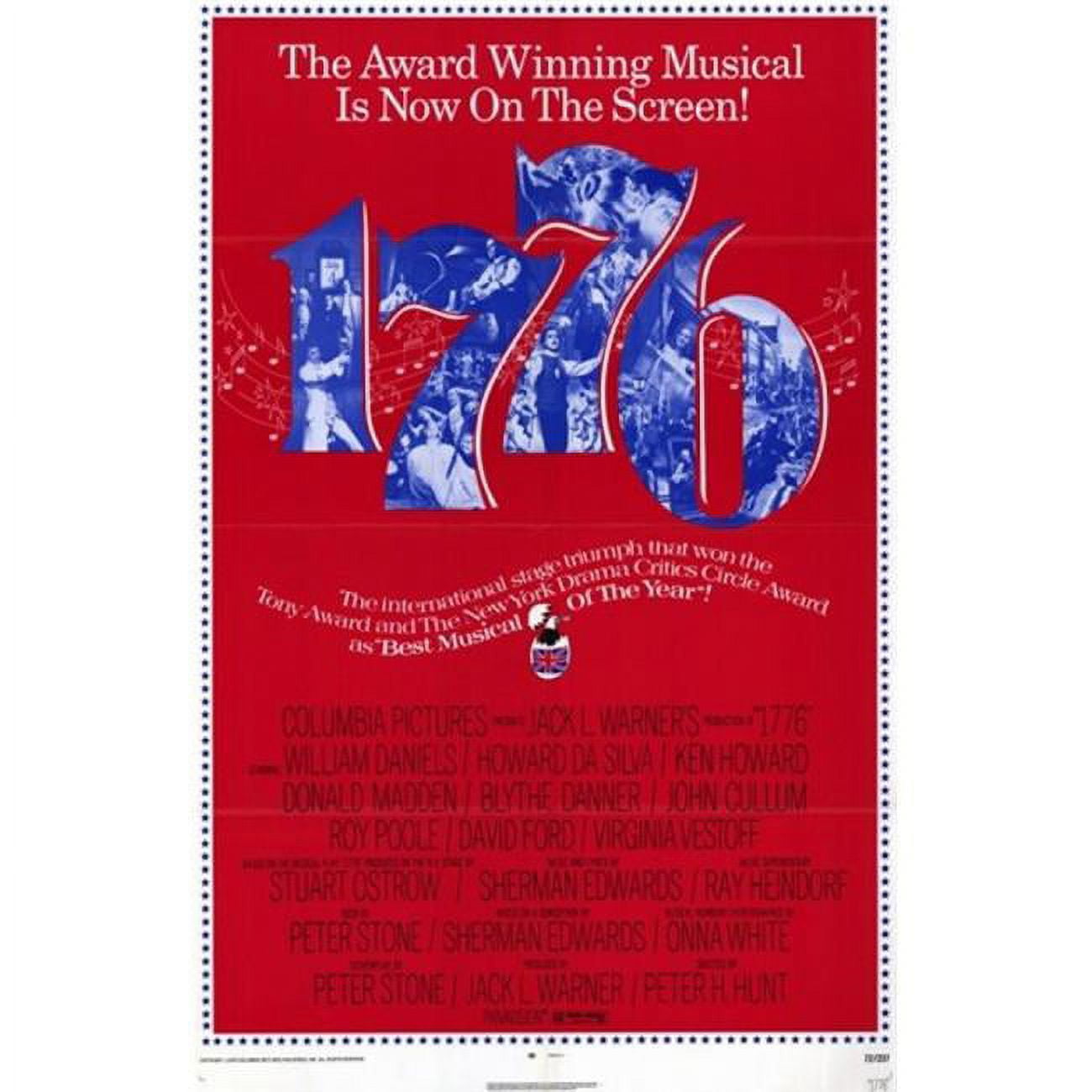 Pop Culture Graphics Seventeen-Seventy-Six 1776 Movie Poster - 11 x 17 ...