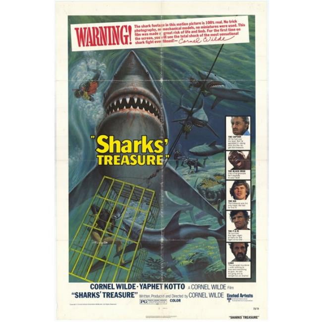 Pop Culture Graphics Sharks Treasure Movie Poster Print - 27 x 40 ...