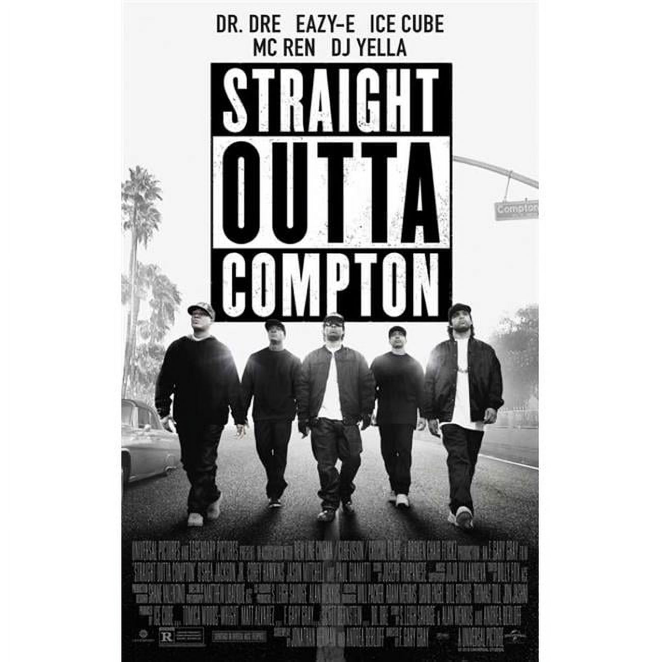 Pop Culture Graphics Straight Outta Compton Movie Poster, 11 x 17 ...