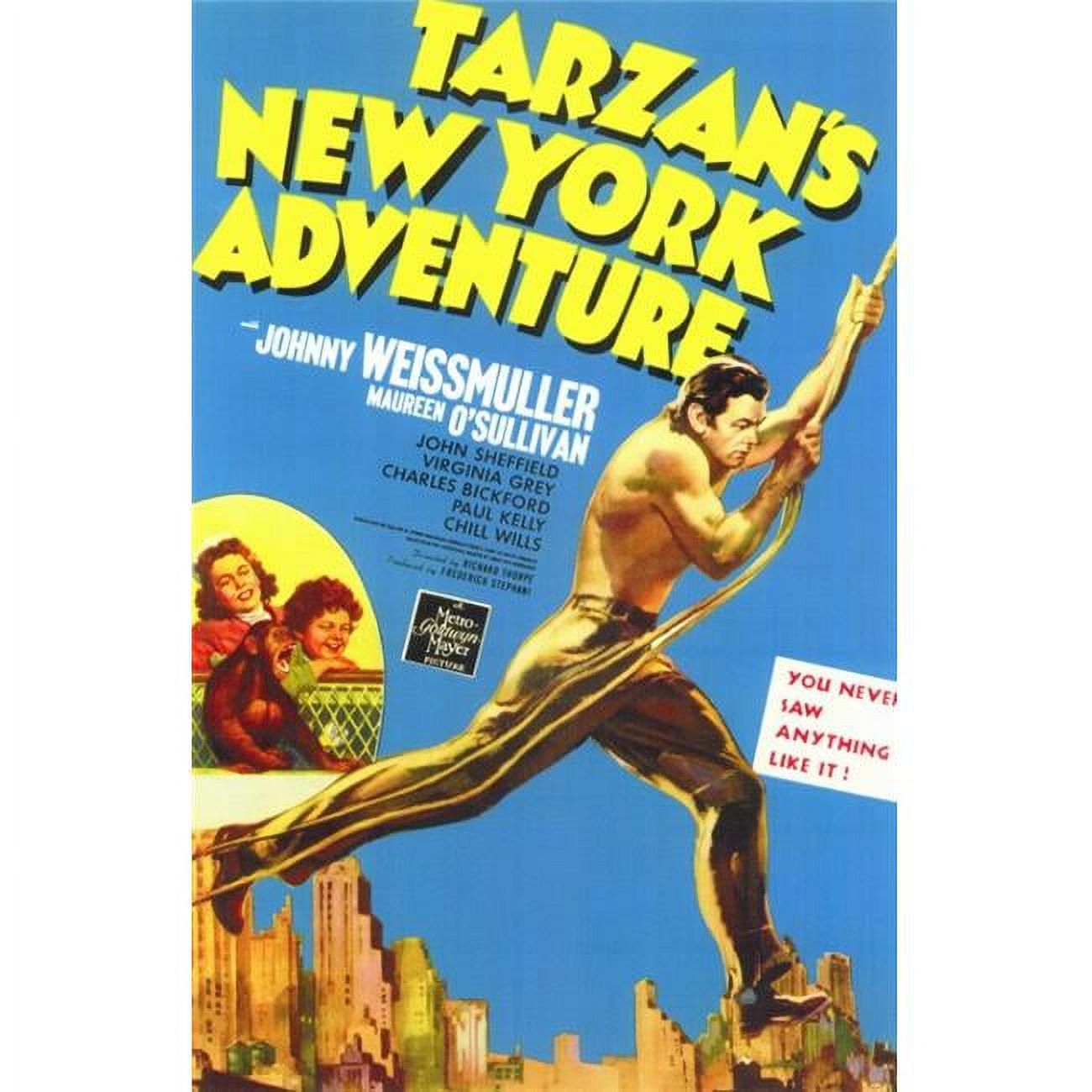 Pop Culture Graphics Tarzan's New York Adventure Movie Poster - 11 x 17 ...