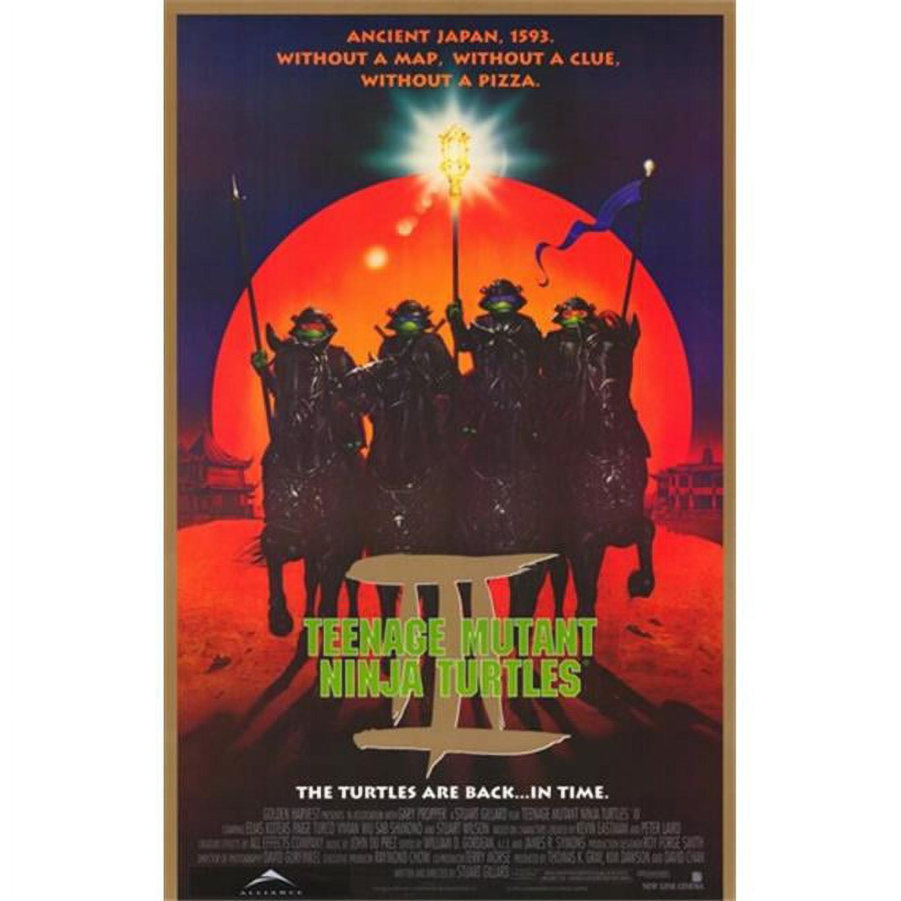 Pop Culture Graphics Teenage Mutant Ninja Turtles 3 Movie Poster - 11 x ...