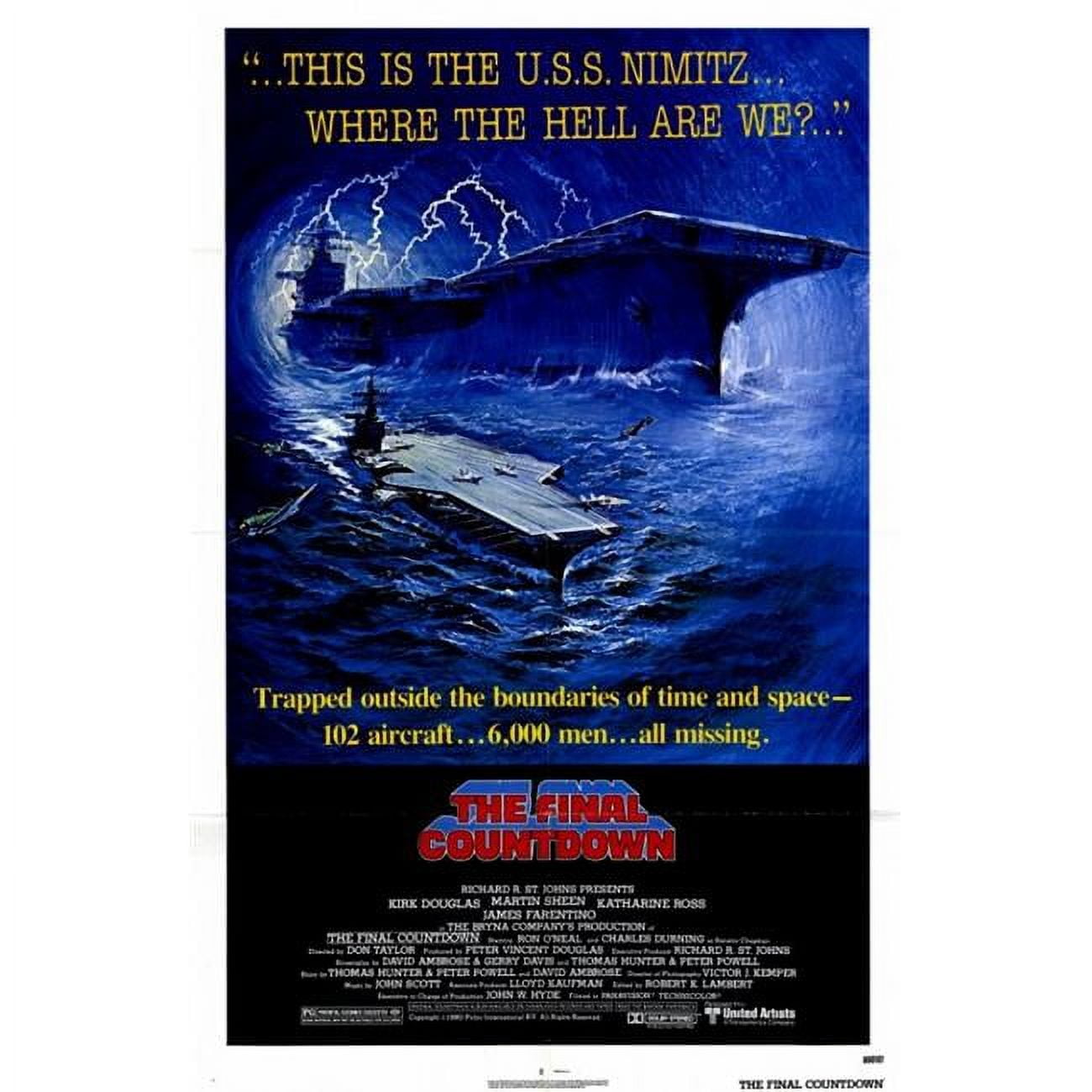 Pop Culture Graphics The Final Countdown Movie Poster Print - 27 x 40 ...