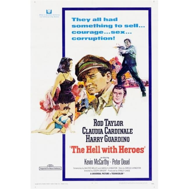 Pop Culture Graphics The Hell with Heroes Movie Poster - 11 x 17 ...