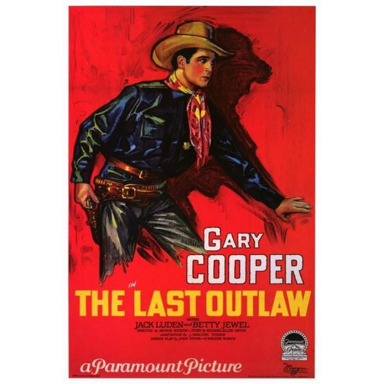 Pop Culture Graphics The Last Outlaw Movie Poster Print, 27 x 40 ...