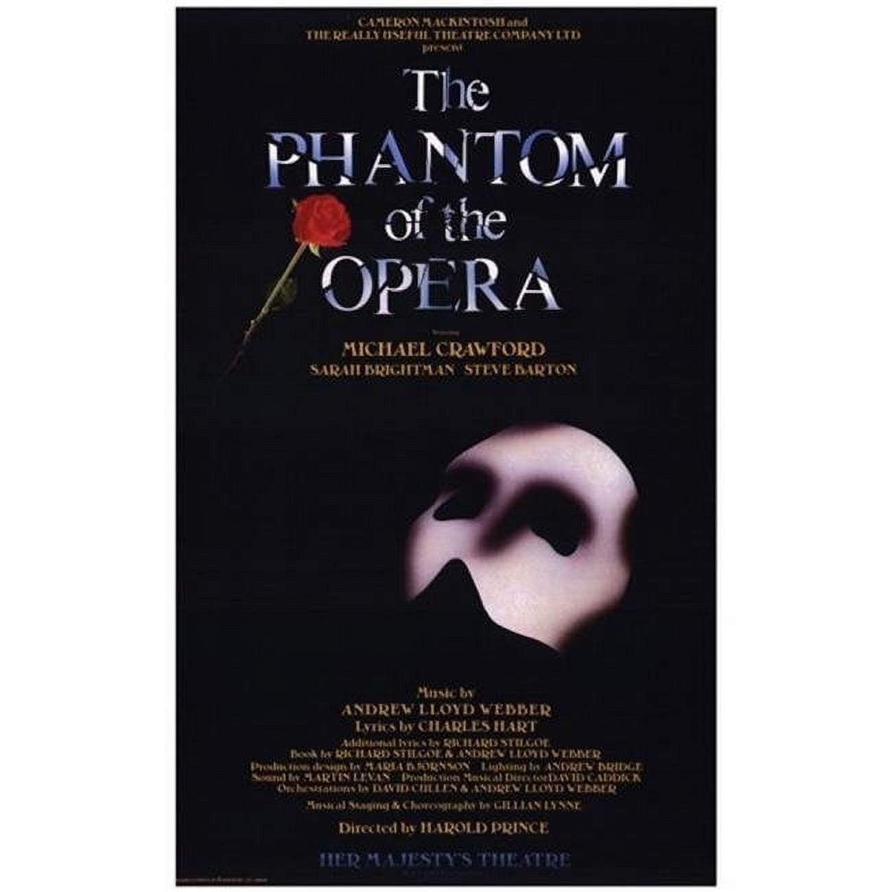 Pop Culture Graphics The Phantom of the Opera Broadway - Style A Movie ...