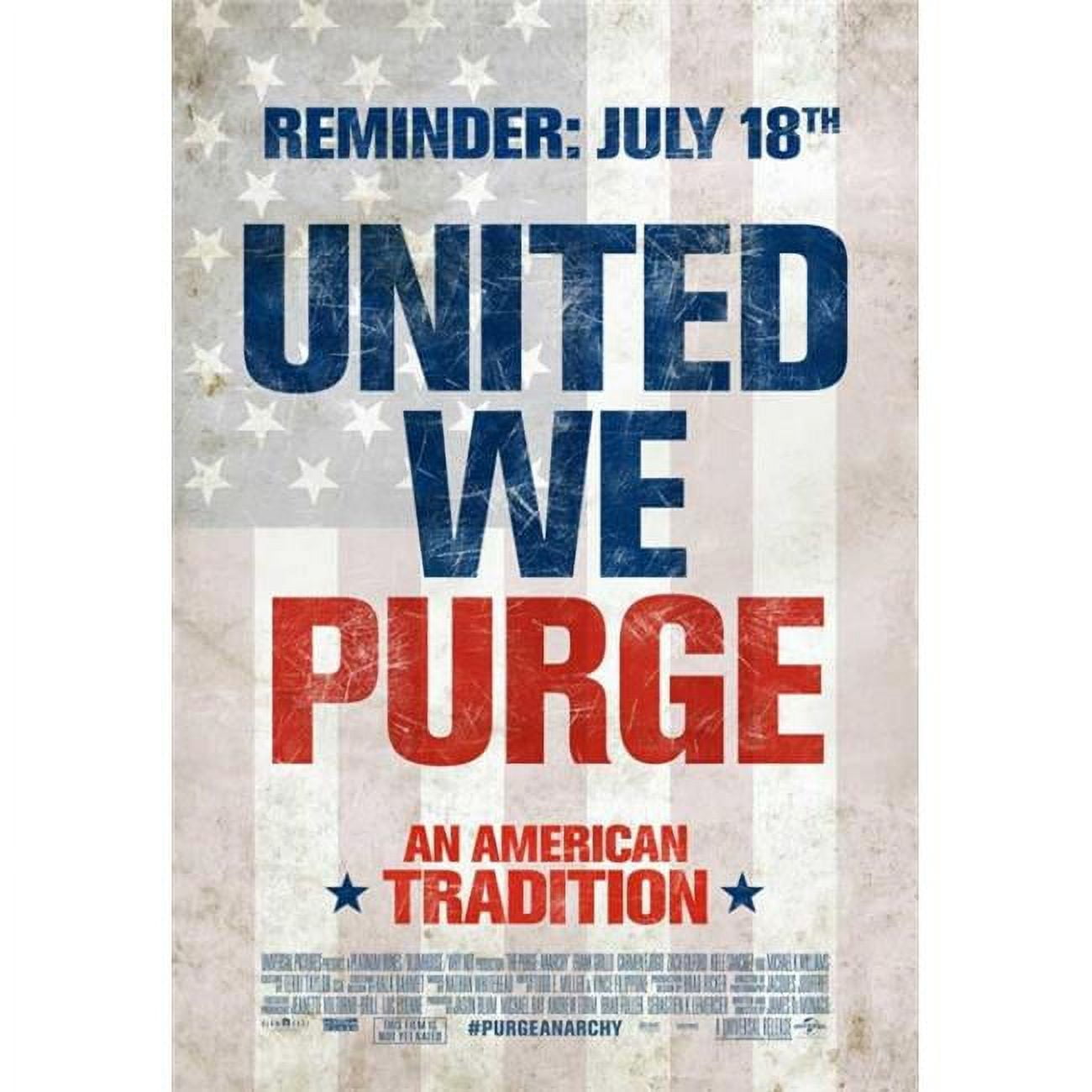 Pop Culture Graphics The Purge - Anarchy Movie Poster Print - Walmart.com
