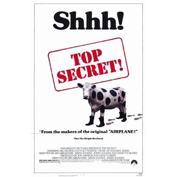 Pop Culture Graphics Top Secret Movie Poster - 11 x 17 - Walmart.com
