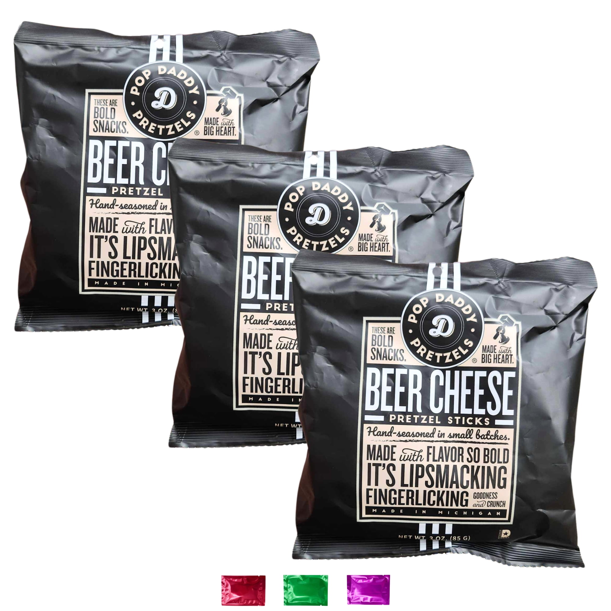 Pop Daddy Beer Cheese Pretzel Sticks, Bold Flavor Pretzels Guilt-Free ...