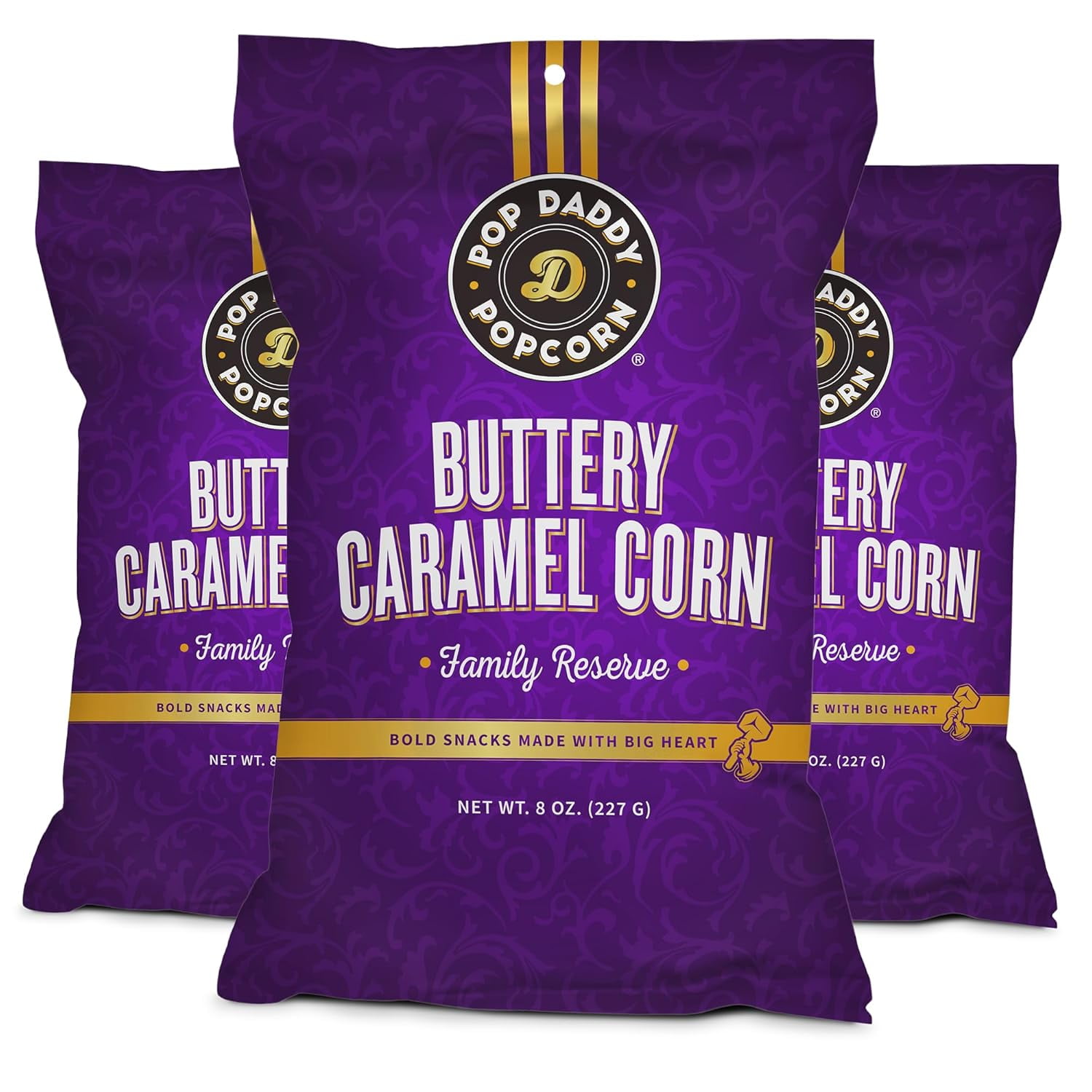 Pop Daddy Flavored Popcorn Gourmet | Buttery Caramel Flavor Popped ...