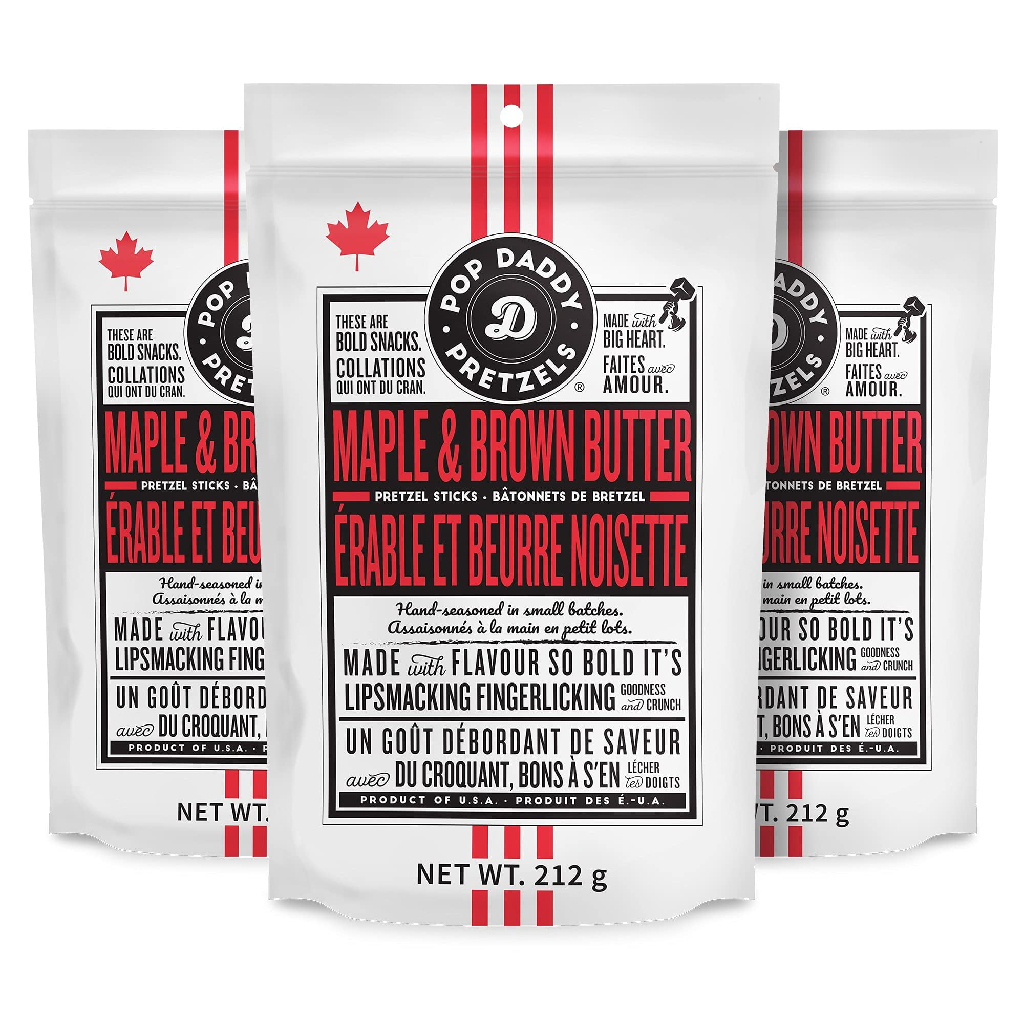 Pop Daddy Flavored Pretzels IRF13 Sticks, Healthy Gourmet Pretzels ...