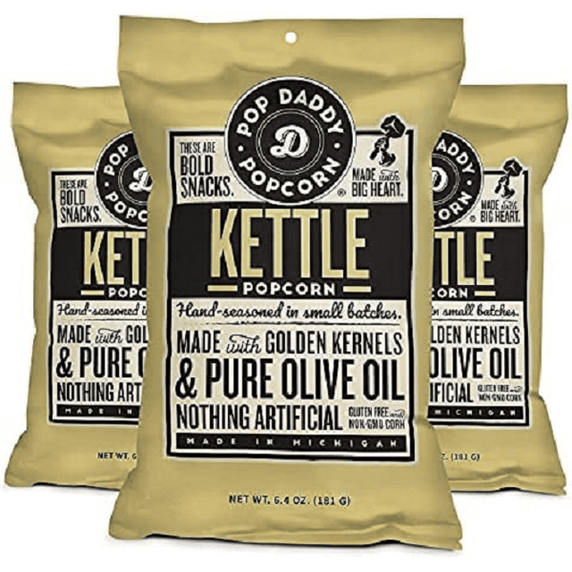 Pop Daddy Hand Seasoned Non GMO Kettle Popcorn , 3-Pack - Walmart.com