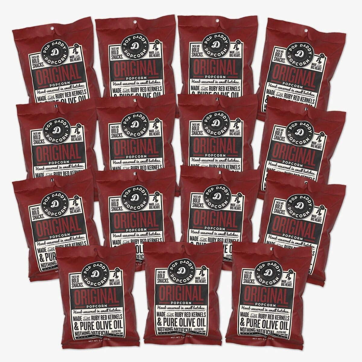 Pop Daddy Original, 2 Oz Healthy Gluten Free Hand Seasoned Gourmet ...