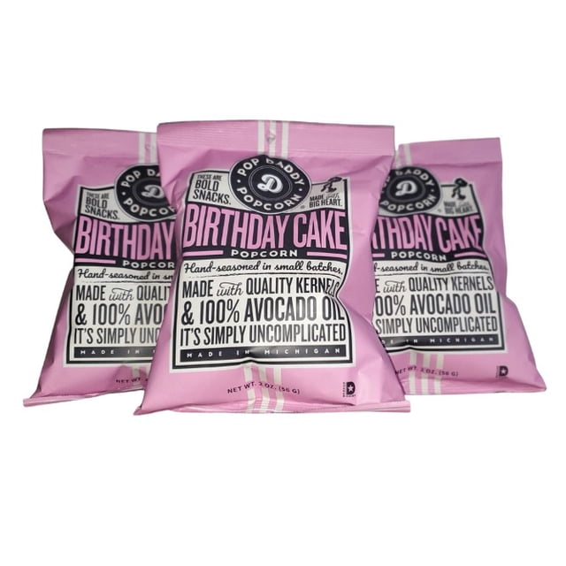 Pop Daddy Popcorn-Birthday Cake 2oz-3pk - Walmart Business Supplies