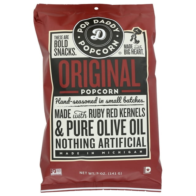 Pop Daddy Popcorn Original Popcorn 5 Ounce Pack Of 12 - Walmart.com