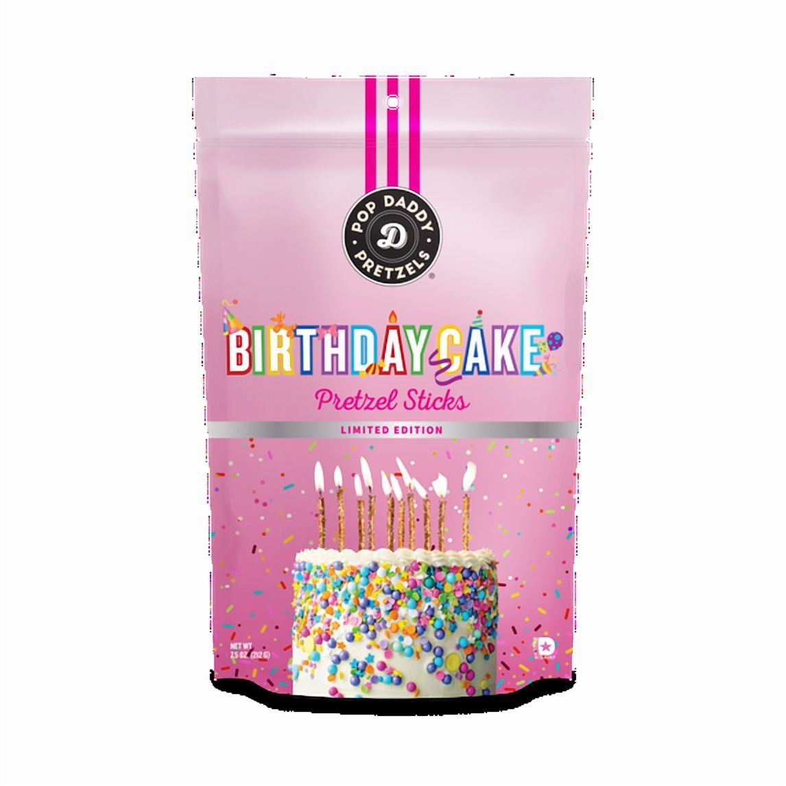 Pop Daddy Pretzels Birthday Cake Flavored Pretzel Sticks 7.5 oz - 2 ...