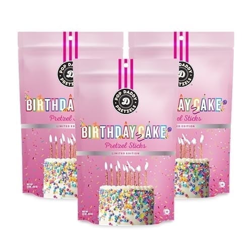 Pop Daddy Pretzels Sticks, Healthy Gourmet Flavored Pretzels Snacks, 7 ...