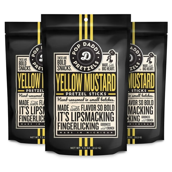 Pop Daddy Flavored Pretzels BCF26 Sticks, Healthy Gourmet Pretzels ...