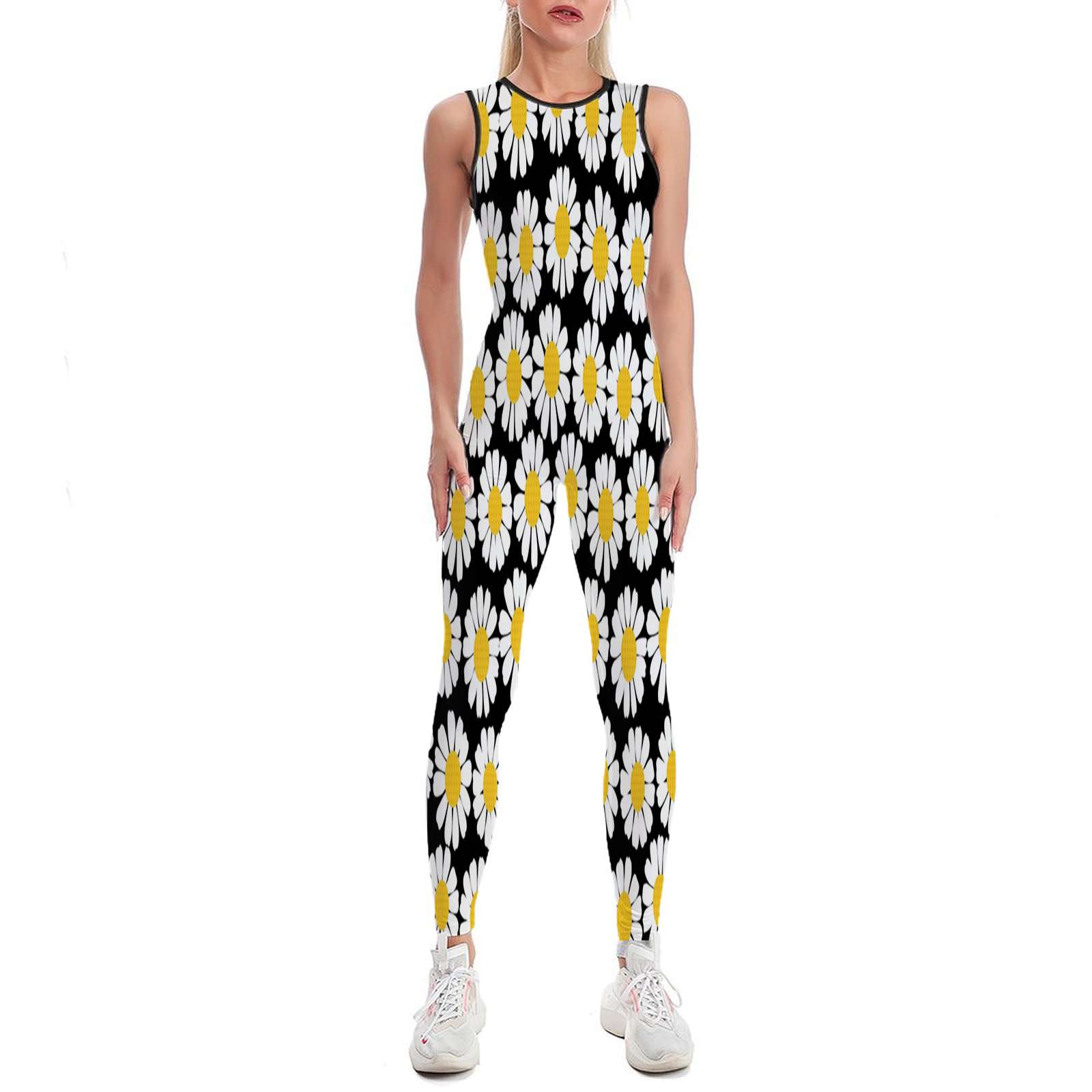 Pop Daisy Women's One Piece Yoga Jumpsuits Leggings Playsuit Gym Suit ...