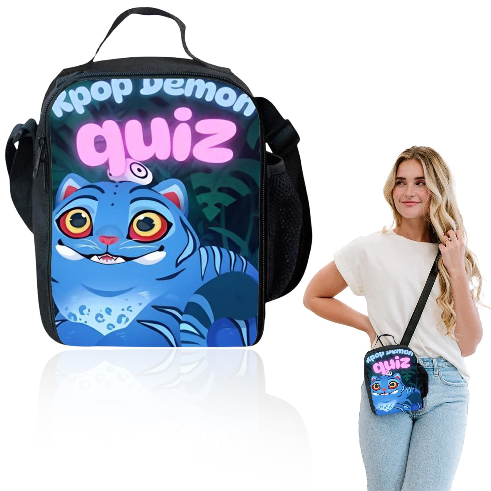 Pop De-mon Hunter Lunch Bag, Portable Insulated Lunch Box with Handle ...