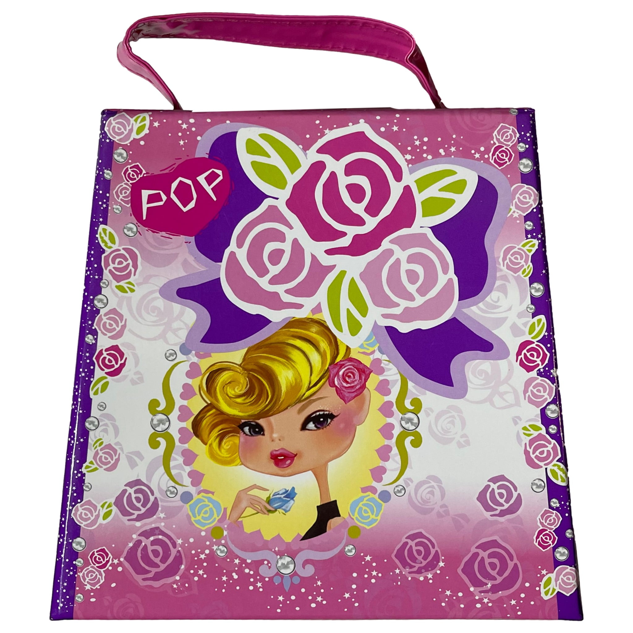 Pop Diva Little Girls 33 pc Makeup Beauty Set, Real Make-Up Lip Gloss ...