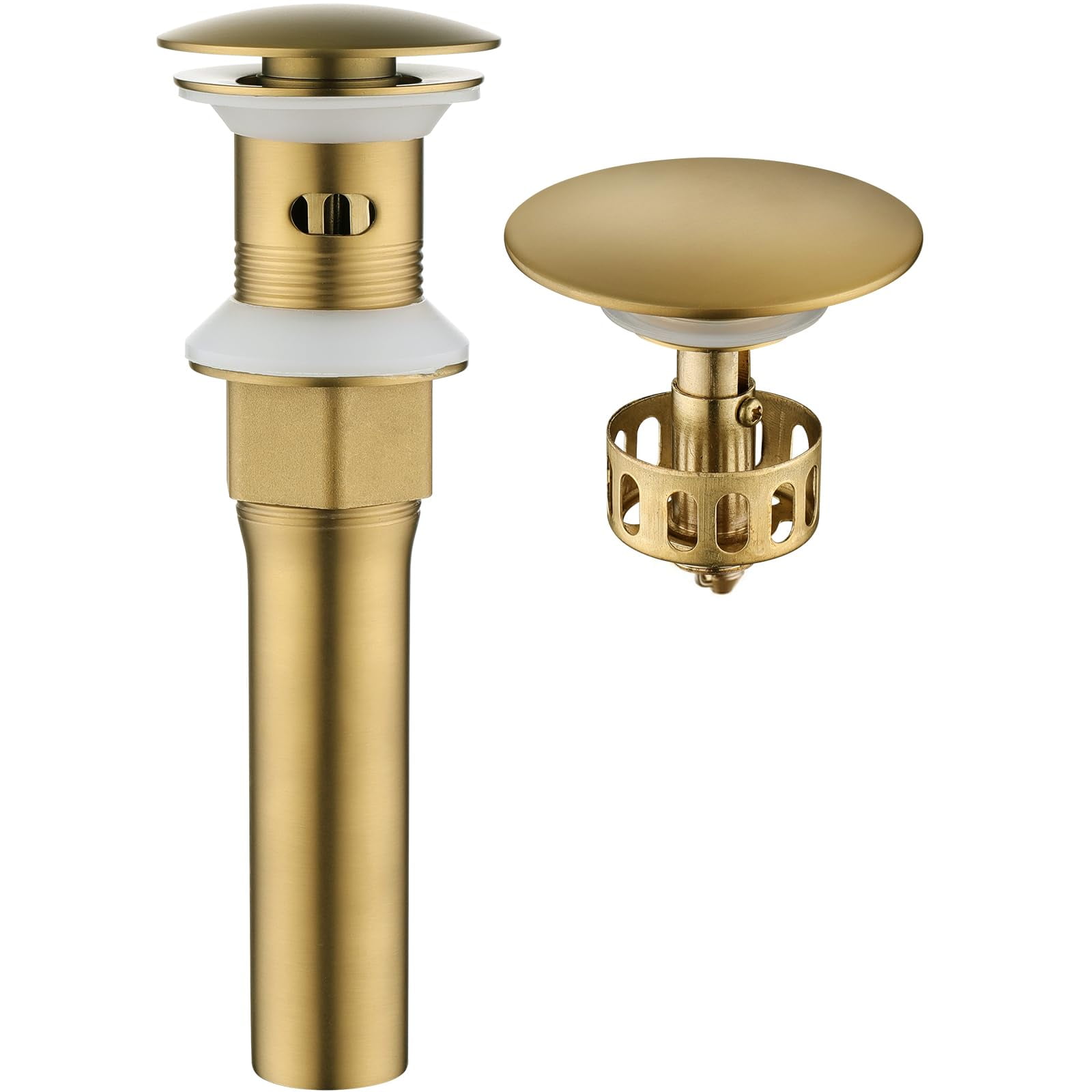 Pop Up Drain, Bathroom Sink Drain Stopper with Overflow, Vessel Sink ...