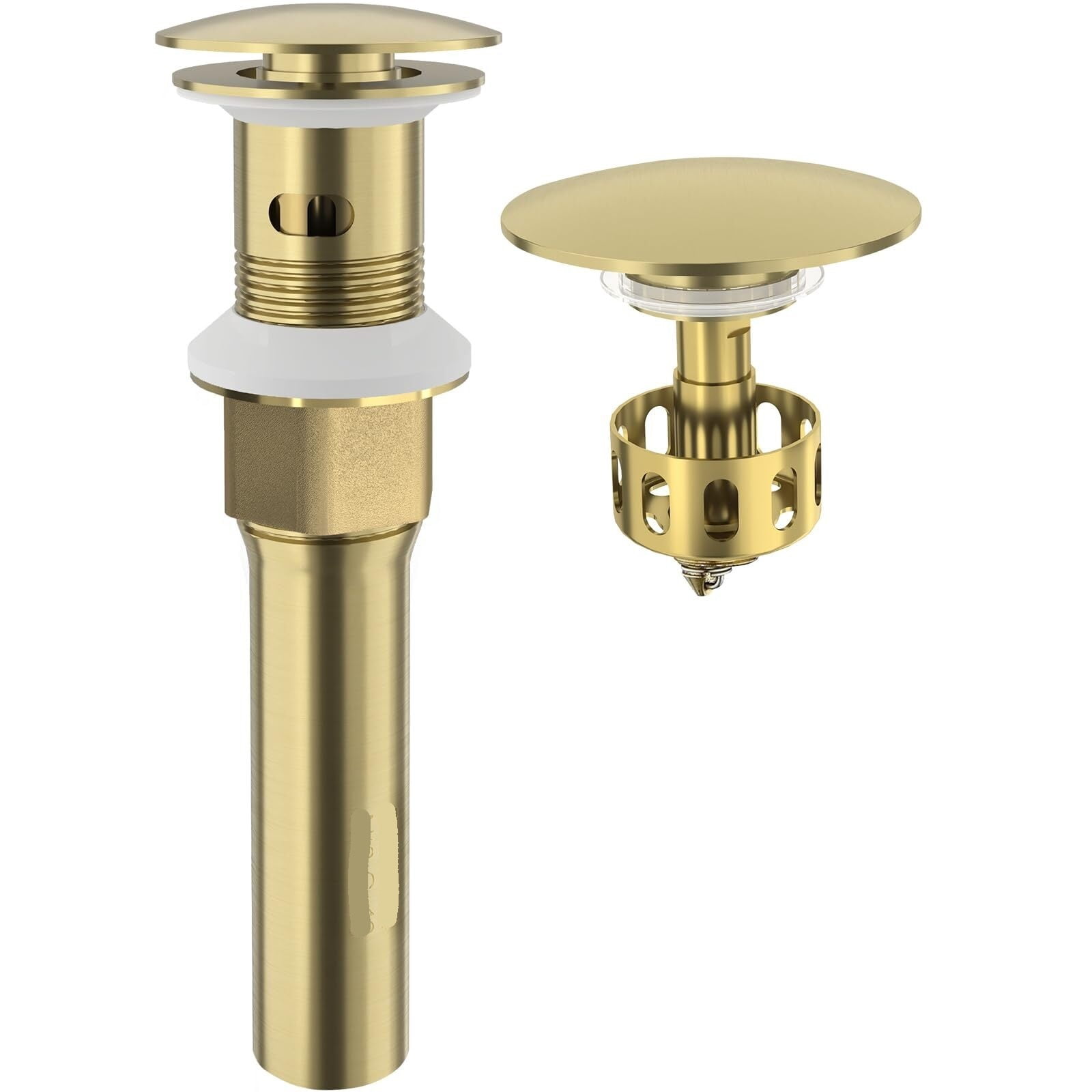 Pop Up Drain, Bathroom Sink Drain Stopper with Overflow, Vessel Sink ...