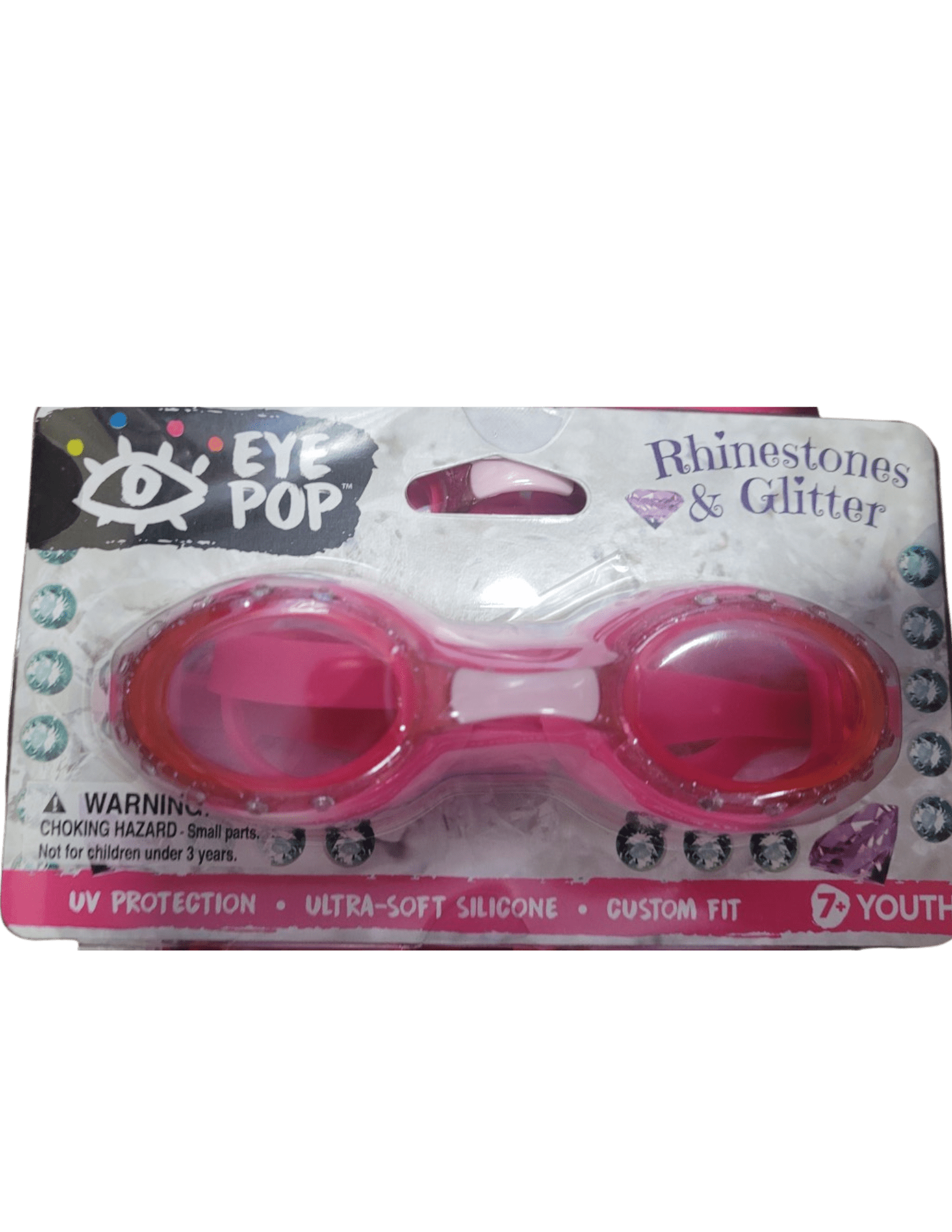 Pop Eye Swim - Eye Pop Youth Pool Swim Goggles 7+ - Rhinestones ...