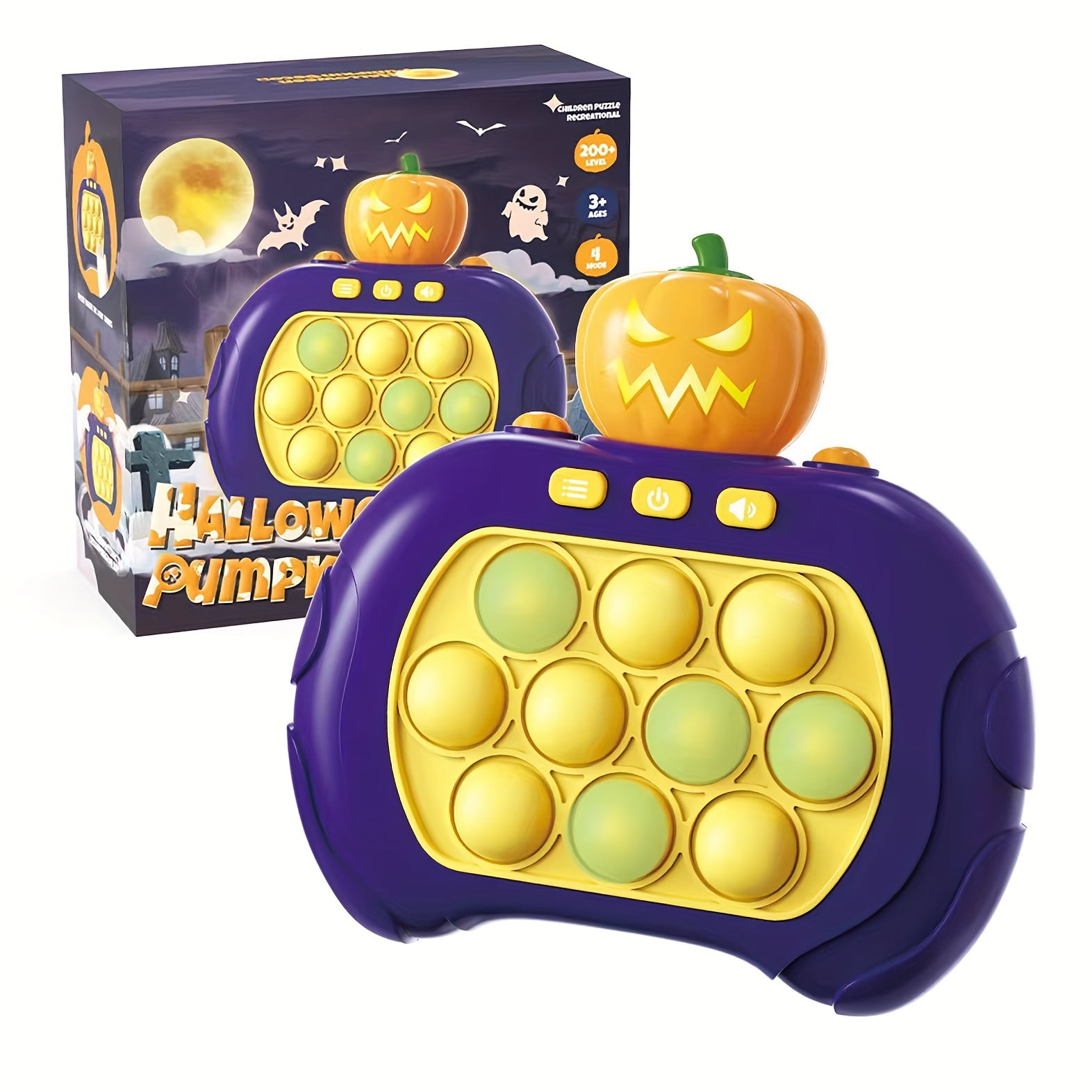 HITNEXT Pop Fidget Game, Handheld Quick Push Light Up Toy, 4 Modes ...