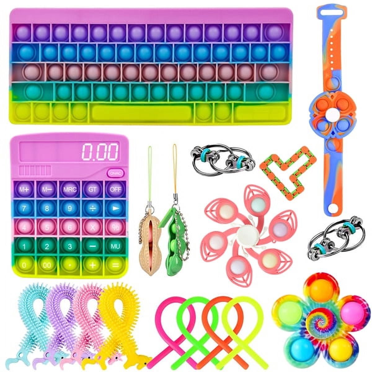 Pop Fidget Toys Multi-Item Fidget Toy Pack Sensory Fidget Pack Anti ...
