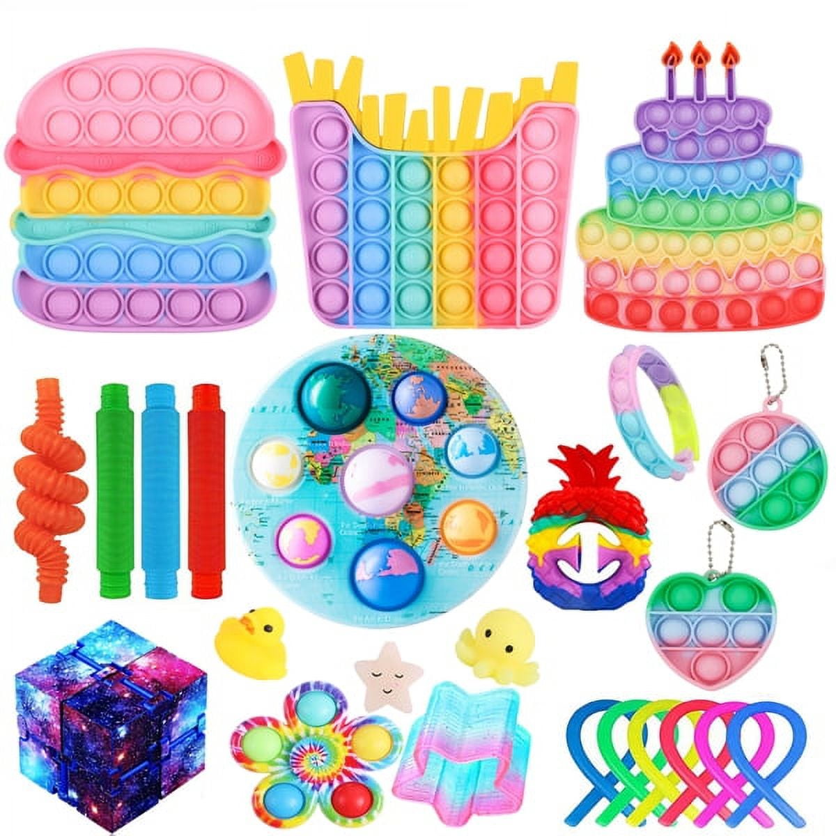 Pop Fidget Toys Multi-Item Fidget Toy Pack Sensory Fidget Pack Anti ...