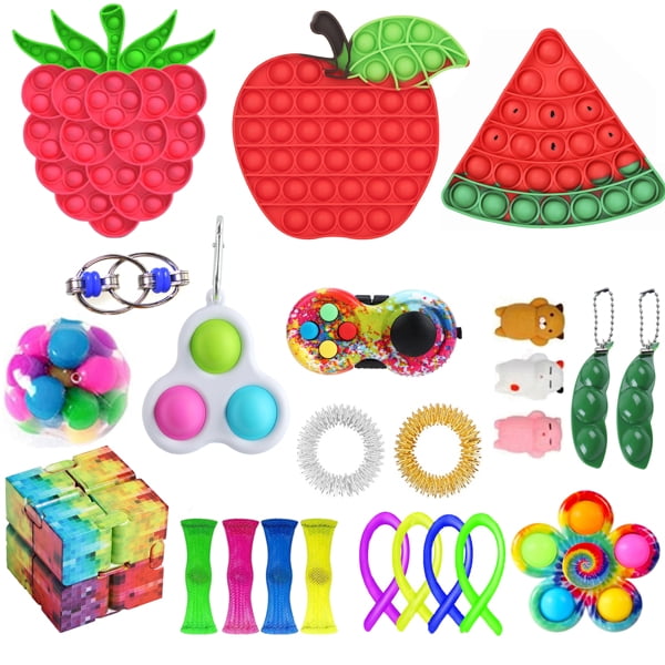 Pop Fidget Toys Multi-Item Fidget Toy Pack Sensory Fidget Pack Anti ...