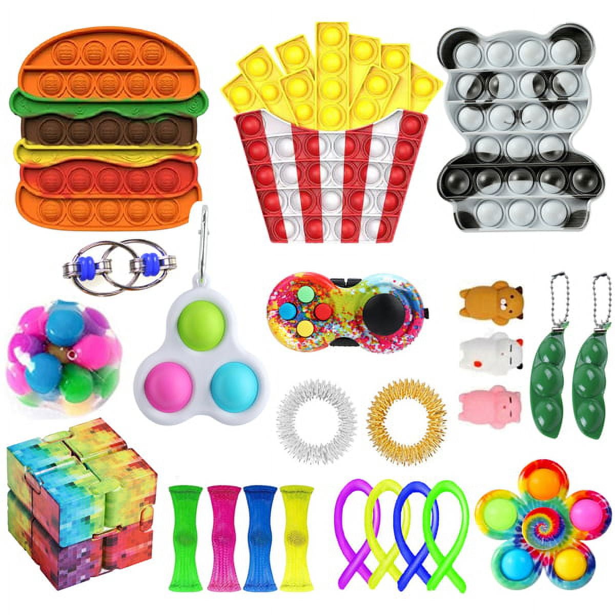 Pop Fidget Toys Multi-Item Fidget Toy Pack Sensory Fidget Pack Anti ...