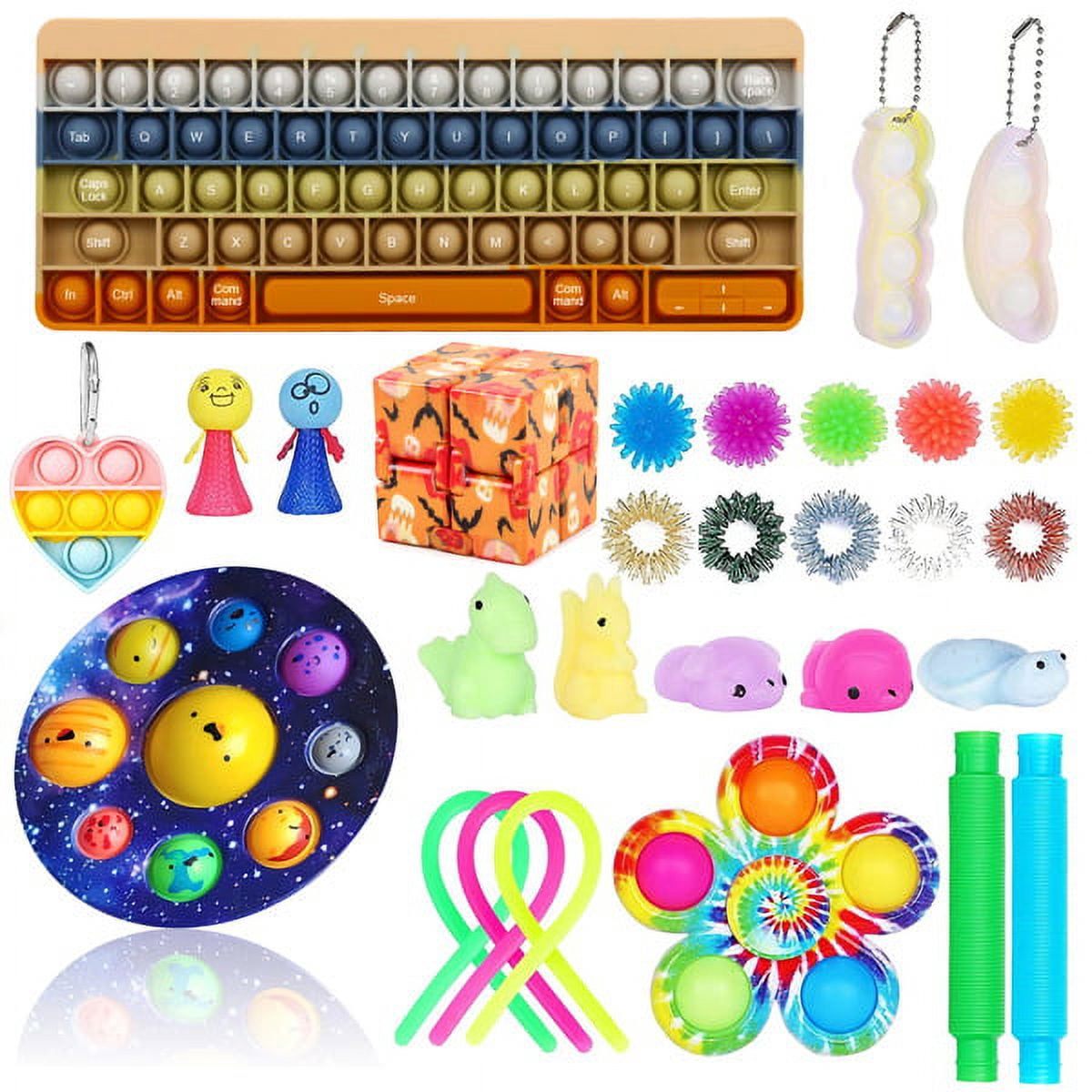 Pop Fidget Toys Multi-Item Fidget Toy Pack Sensory Fidget Pack Anti ...